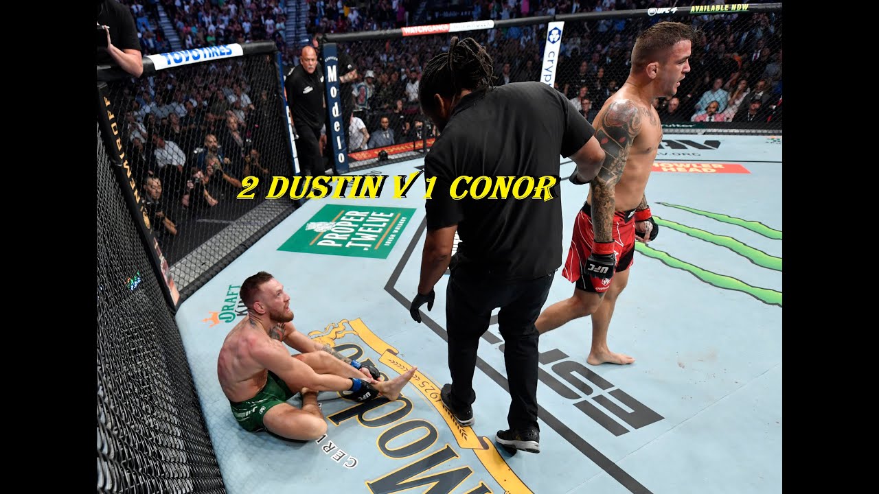 Dustin Poirier vs Connor Mcgregor!!!! Conor Loss damaged ankle - YouTube