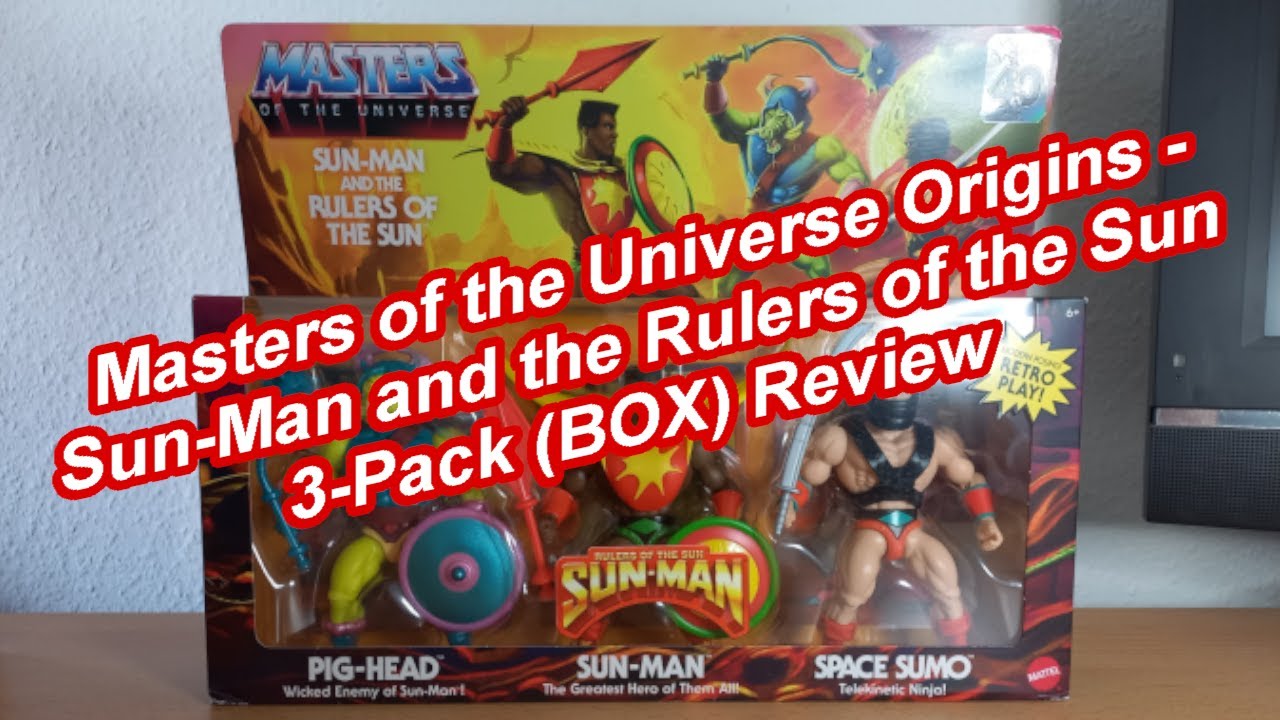 Masters of the Universe Origins Sun Man and the Rulers of the Sun (BOX ...