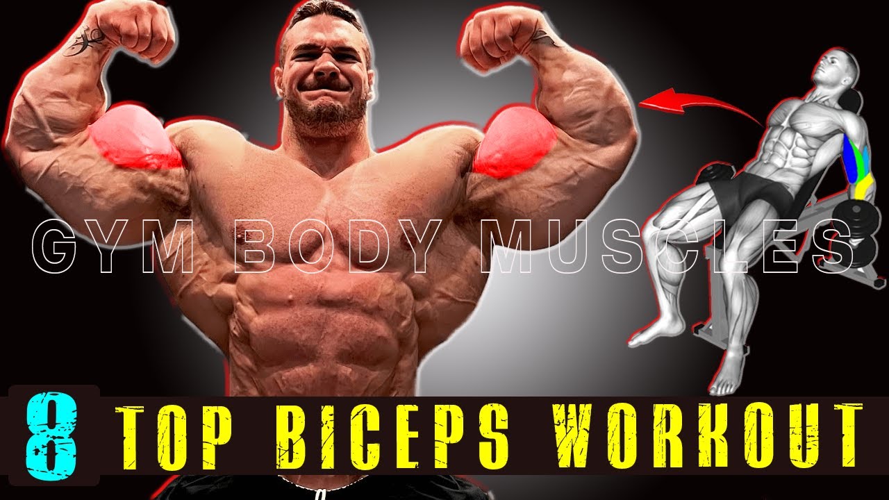 8 Top Bicep Workout to Grow MASSIVE Arms- Gym Body Muscles - YouTube