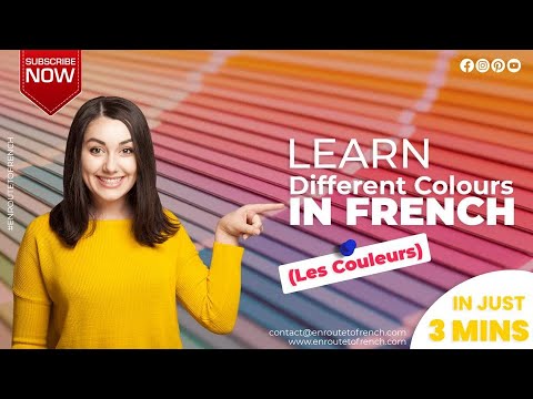 French Vocabulary- The Colours : Le vocabulaire- Les couleurs - YouTube