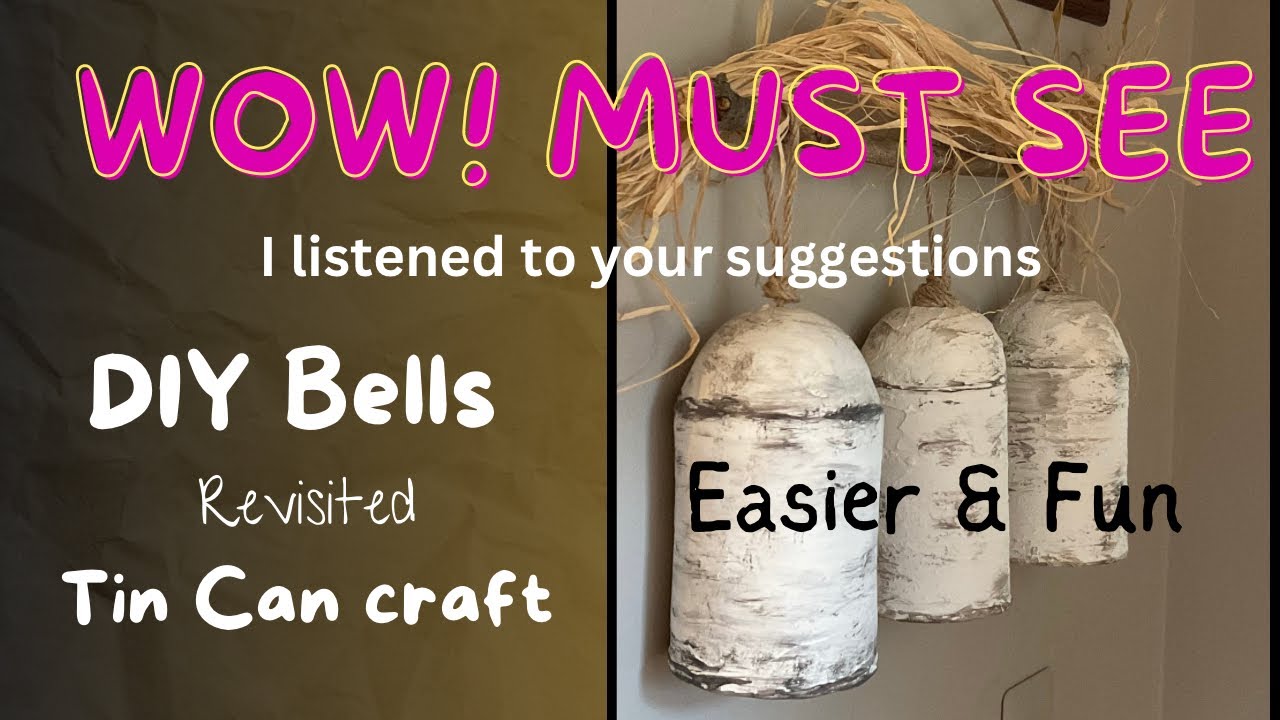 Tin Can Bells / diy/ tutorial/ Easy and cheap to make plus they look so ...