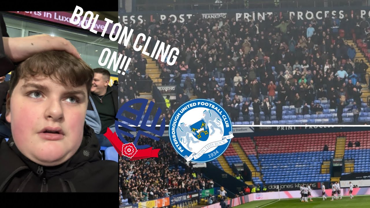 BOLTON STAY UNBEATEN AT HOME & CLING ONTO 2-1 WIN| BOLTON WANDERERS VS ...