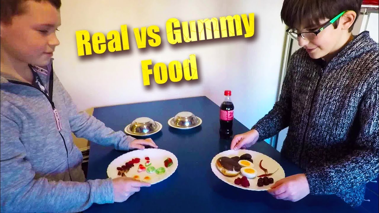 Real vs Gummy Food - YouTube