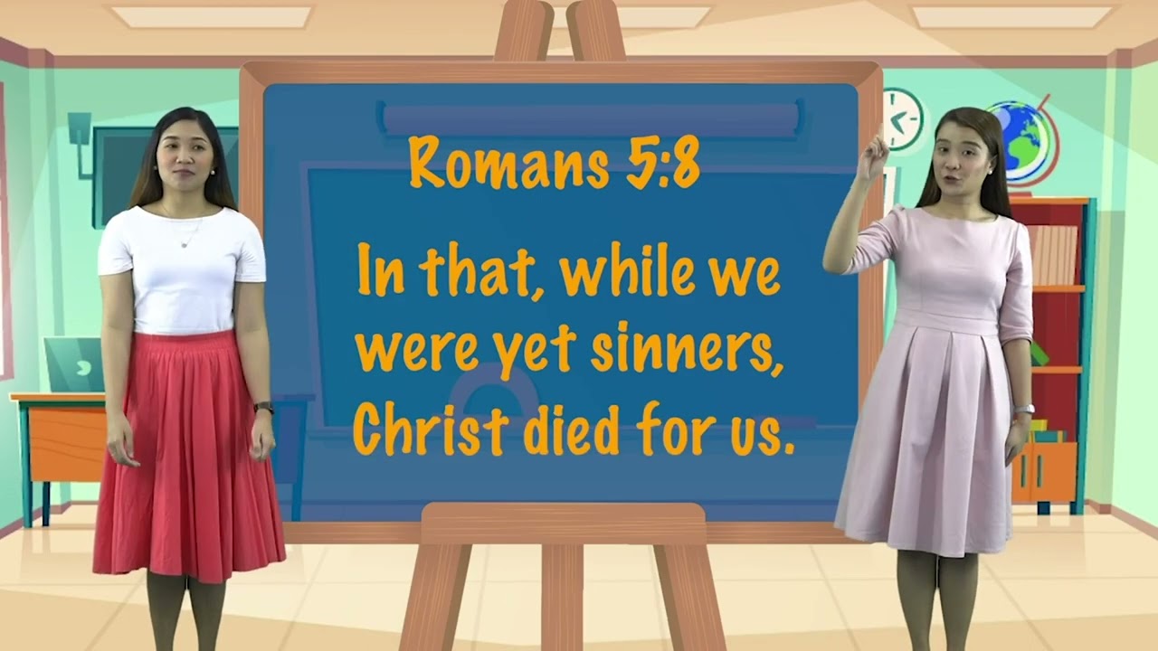 Romans 5:8 | Sunday School | Kids Worship | Memory Verse - Romans 5:8 ...