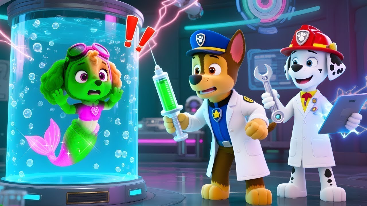 OMG... Mermaid Skye is sick?! Doctor Ryder, please help her! | Paw ...