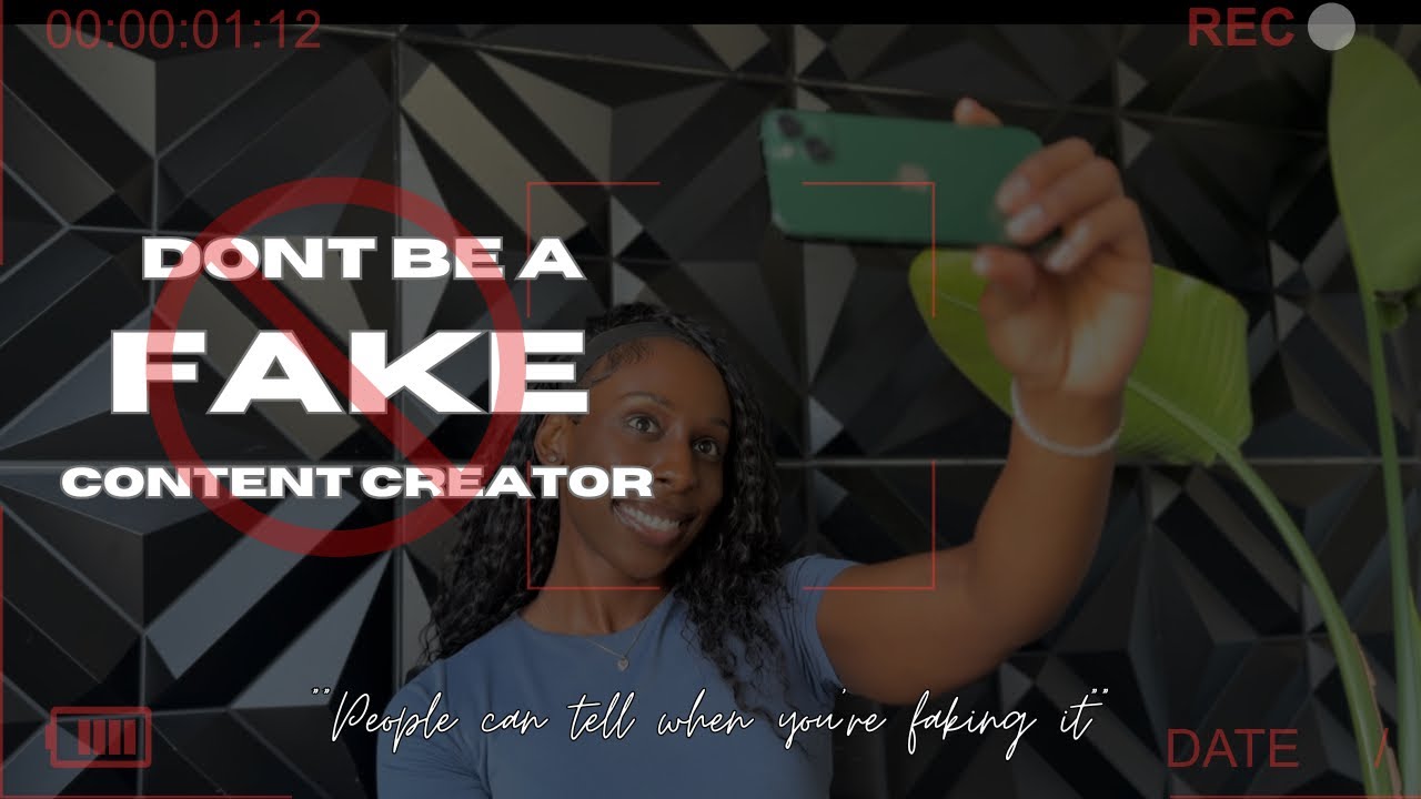 How NOT to be a FAKE content creator 🚫 (People can tell 🫣) - YouTube