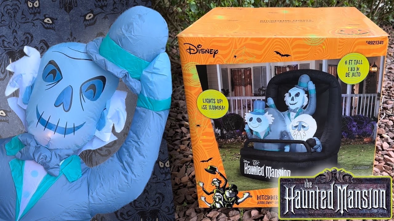 Gemmy Haunted Mansion Disney Halloween Airblown Infatable Hitchhiking ...