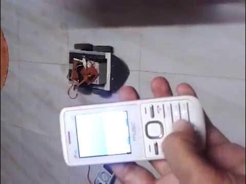 DTMF based Cell-phone operated robot car (using p89v51rd2) - YouTube