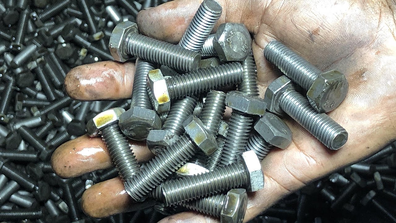Inside the Factory: How Hex Bolts Are Made | Steel Bolt Production in ...