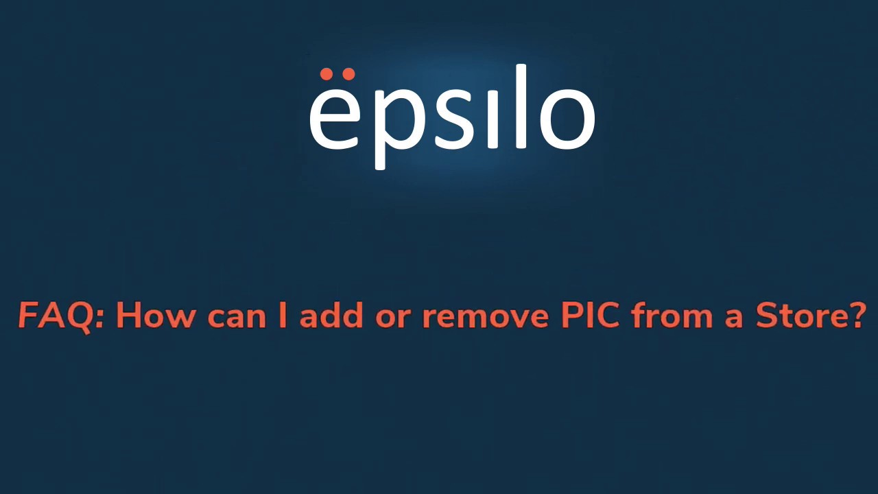How can I add or remove PIC from a Store? - YouTube