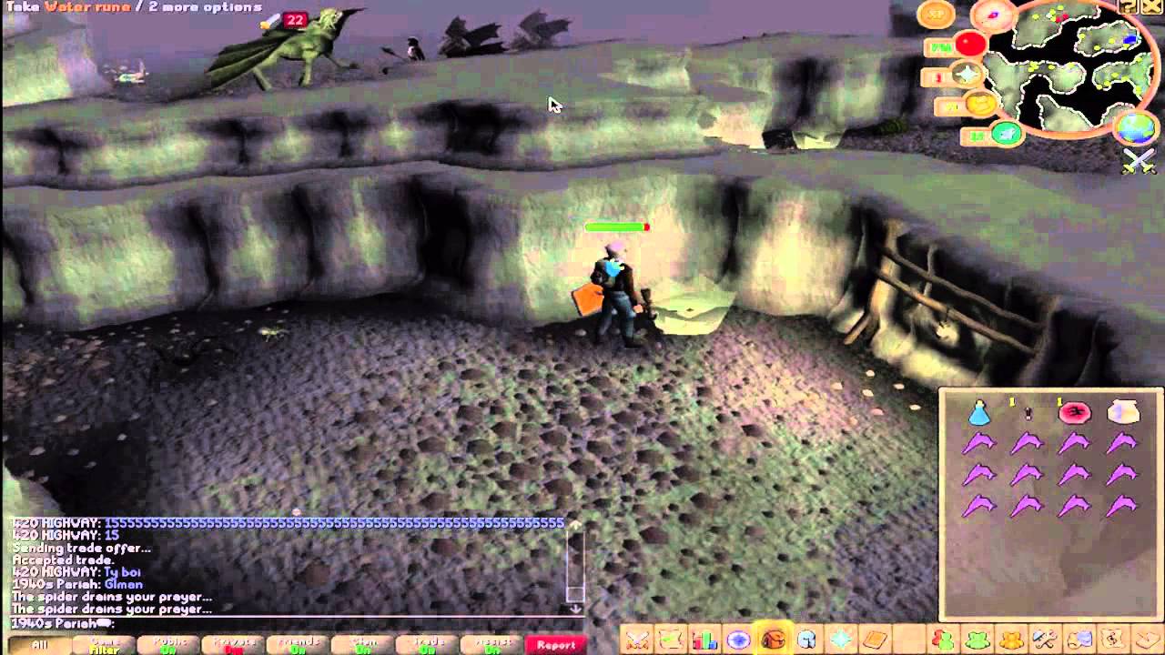 {Runescape} 2011 Green Dragon Hunting Guide: Melee & Ranged - YouTube