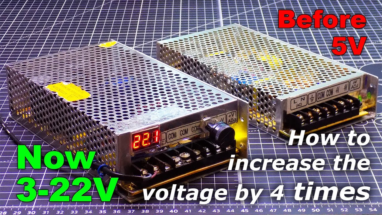 How to increase or decrease the voltage of the power supply\Overclocking the power supply - YouTube