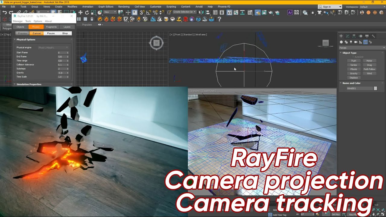 Kỹ xảo đất nứt dung nham |Lava Ground crack breaking VFX| RayFire simulation, After Effects ...