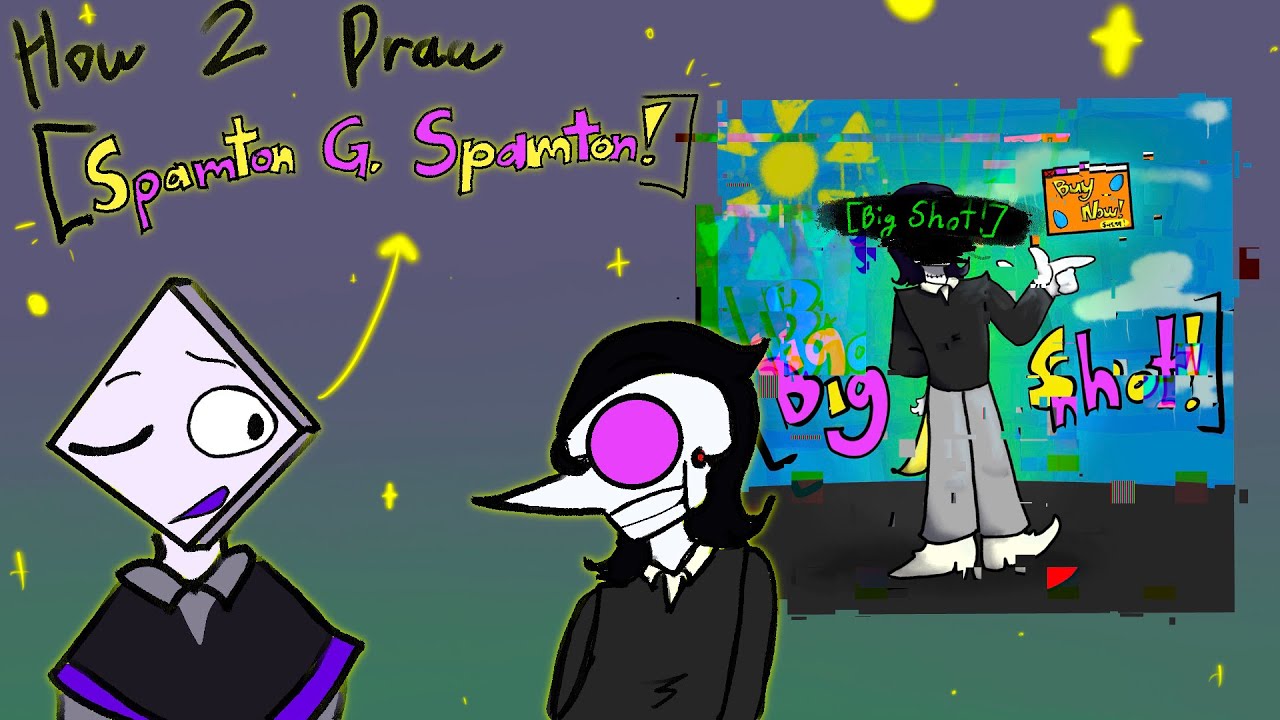 How to Draw [[SPAMTON G. SPAMTON]]!! - YouTube