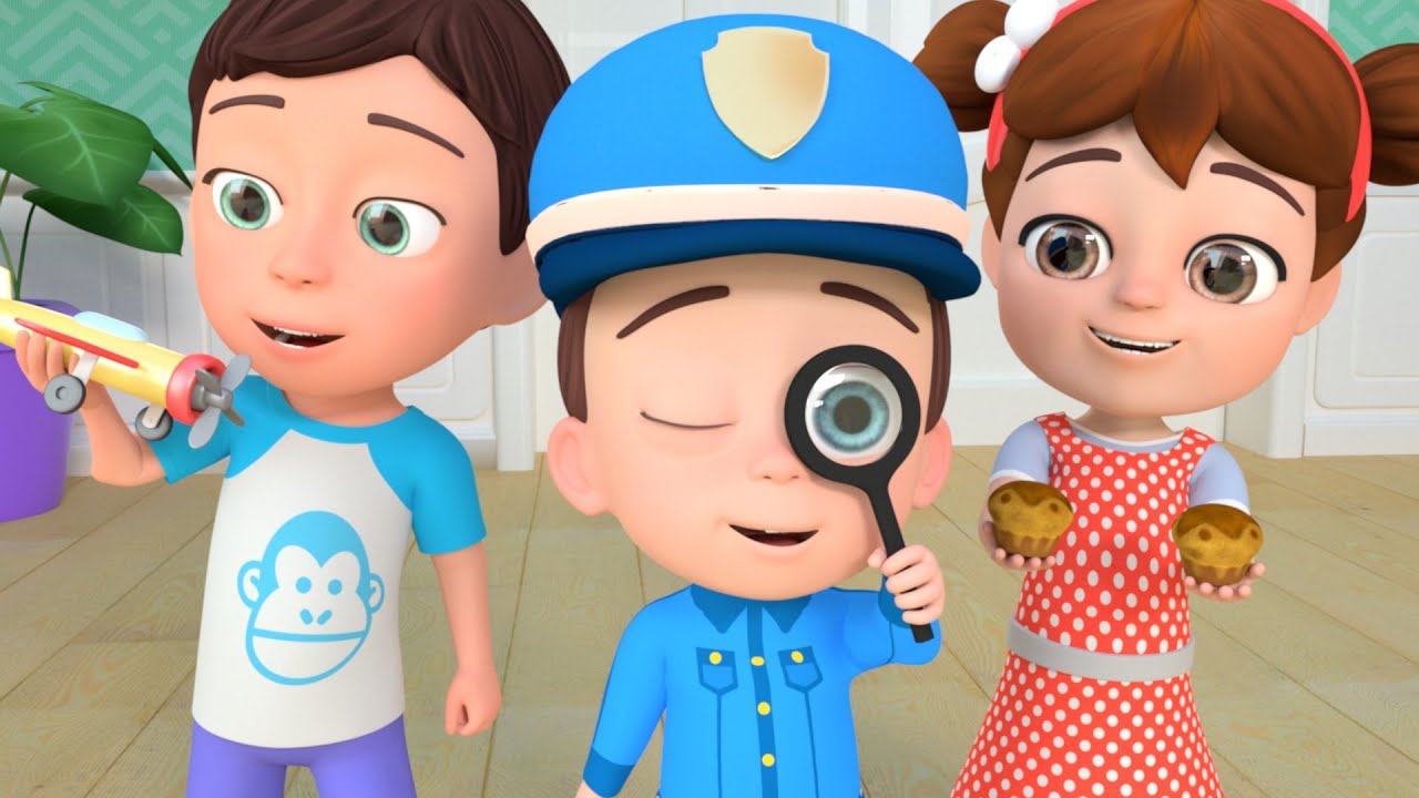 Baby Pretends to be a Police Officer + more Baby Songs & Nursery Rhymes ...