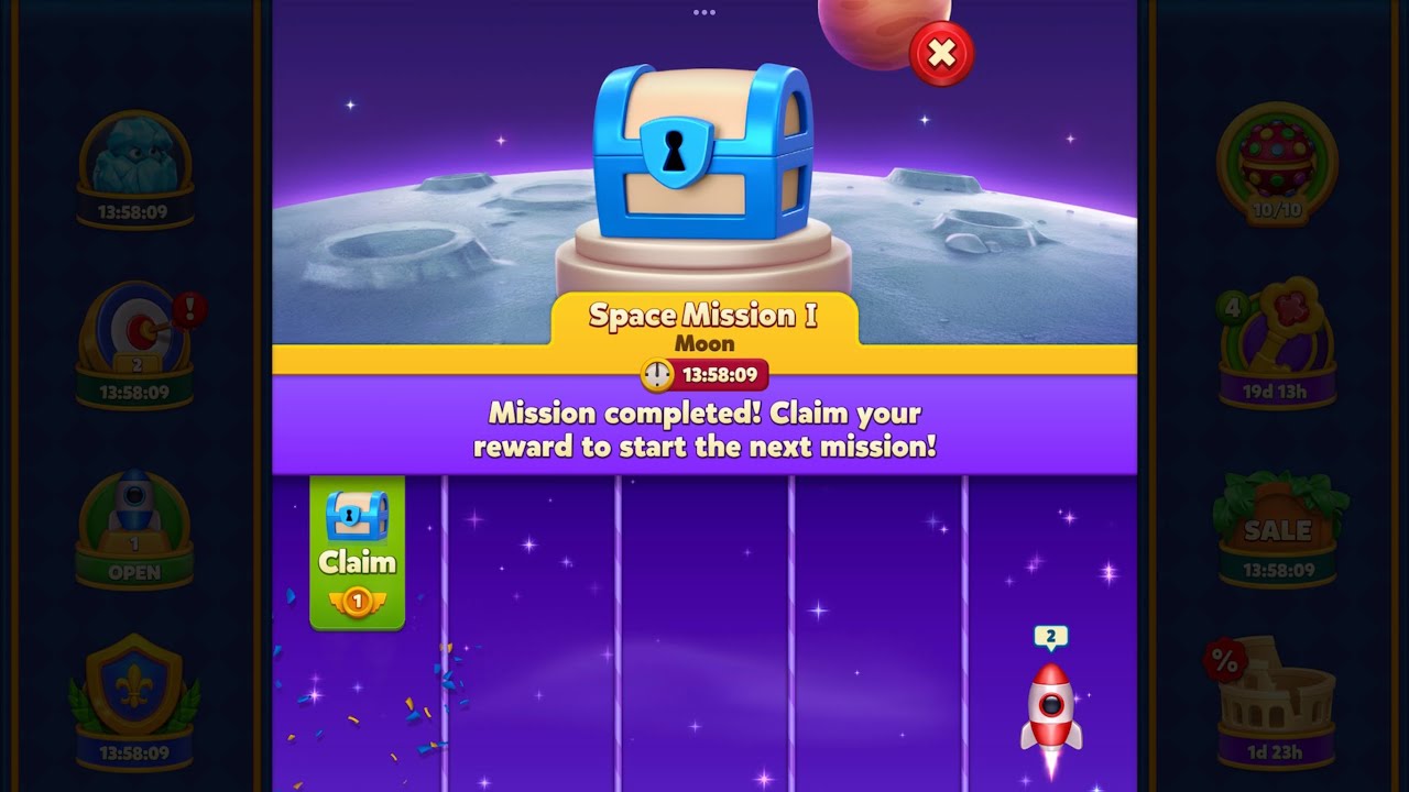 Royal Match - King Robert - Space Mission I Moon (Level 1814 to Level ...