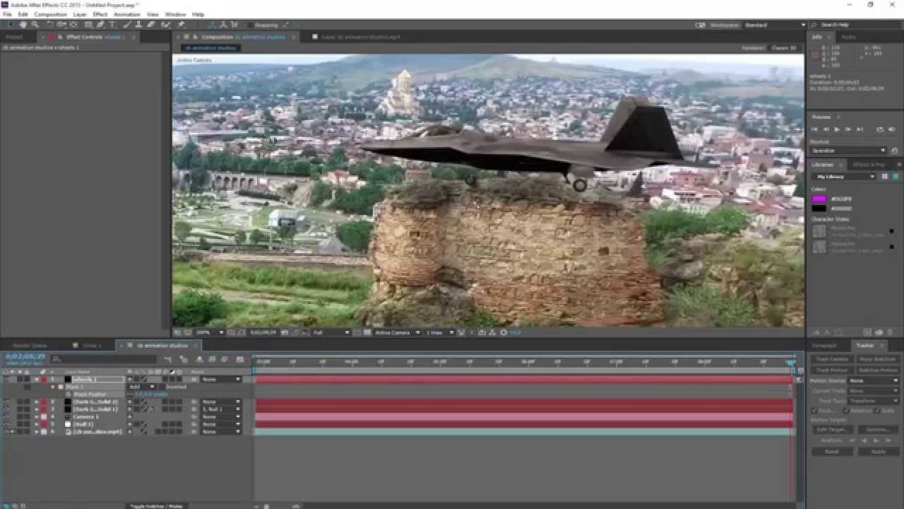 After Effects Track OBJECTS in moving footage - YouTube