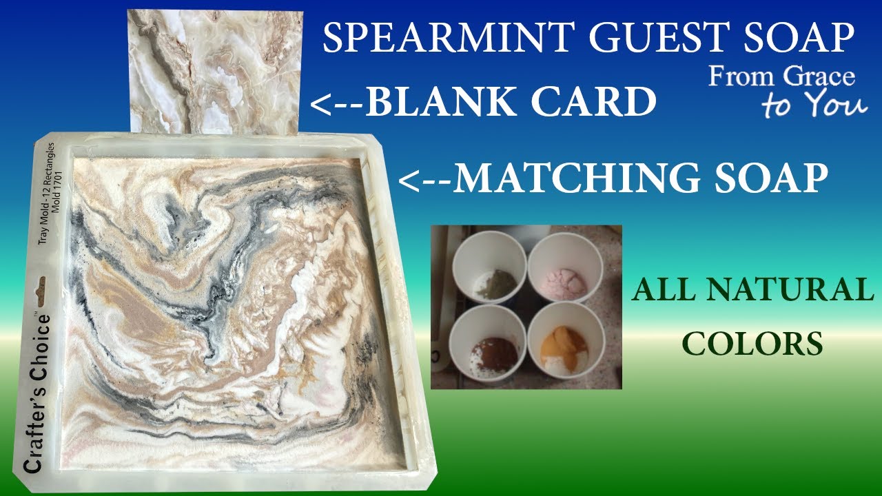 Soap Matching Card All Natural Guest or Travel Soap Making - YouTube