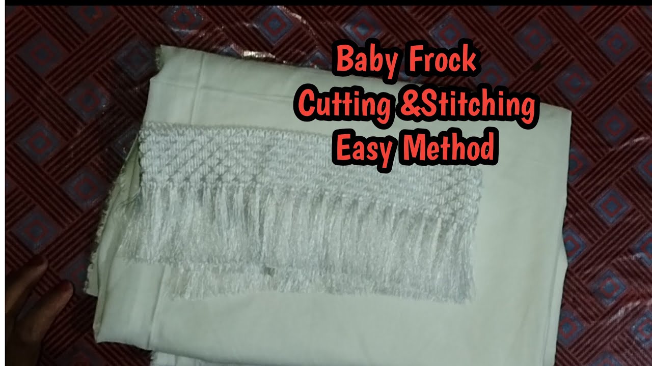 Baby Frock Cutting and Stitching Easy / Frill Baby Frock Cutting and ...