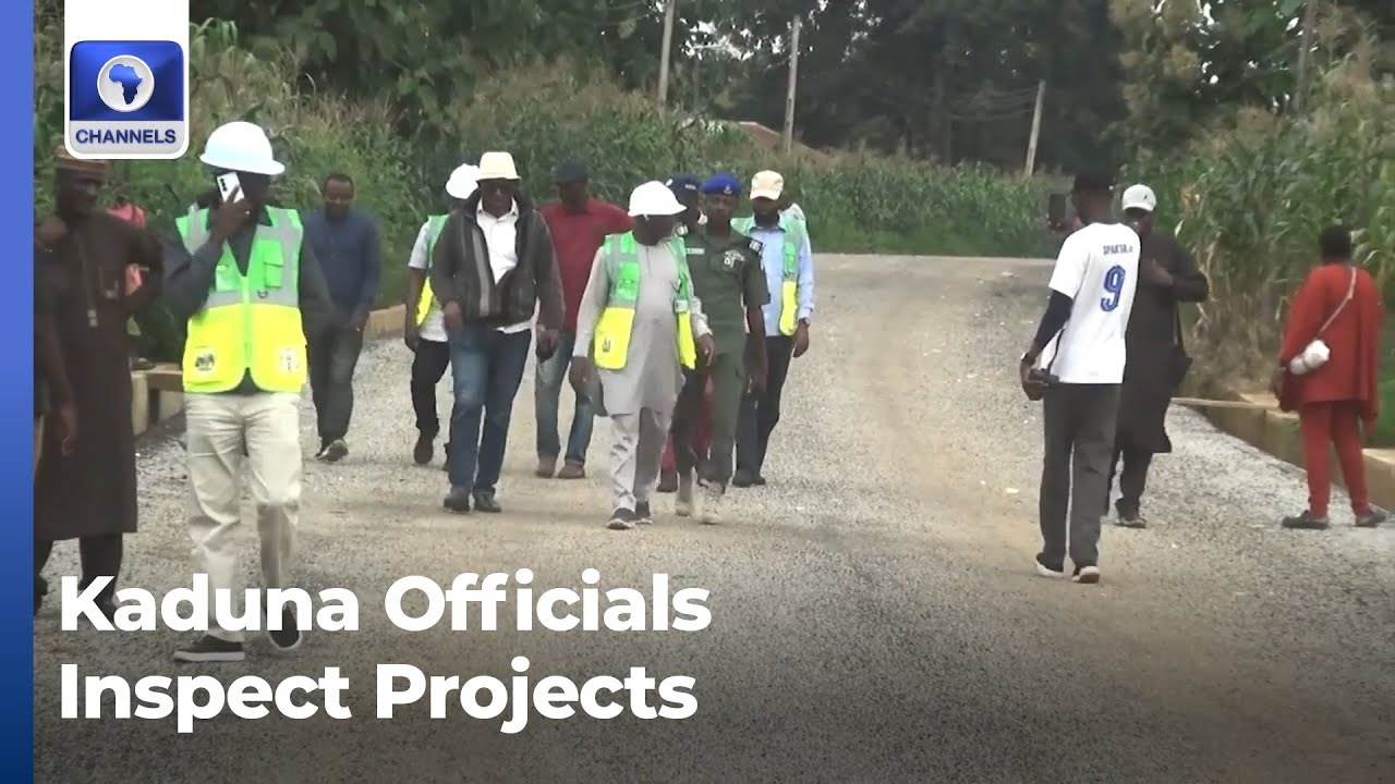 Govt Officials Inspect Various Road Projects In Kaduna - YouTube