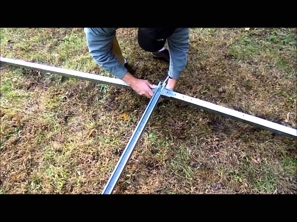 Ground Mount Banner Frame with Extension Tracks Initial Installation ...