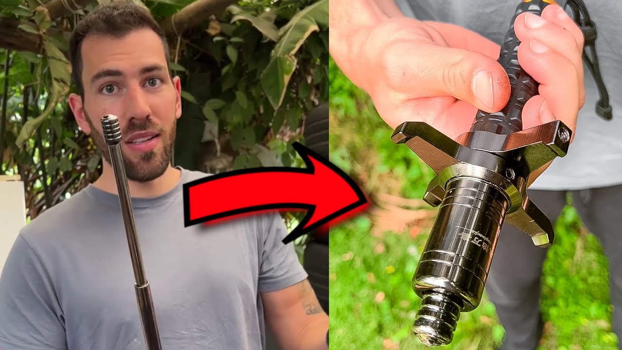 Testando o bastão retrátil mais DURO a disposição no mercado 😮 - YouTube