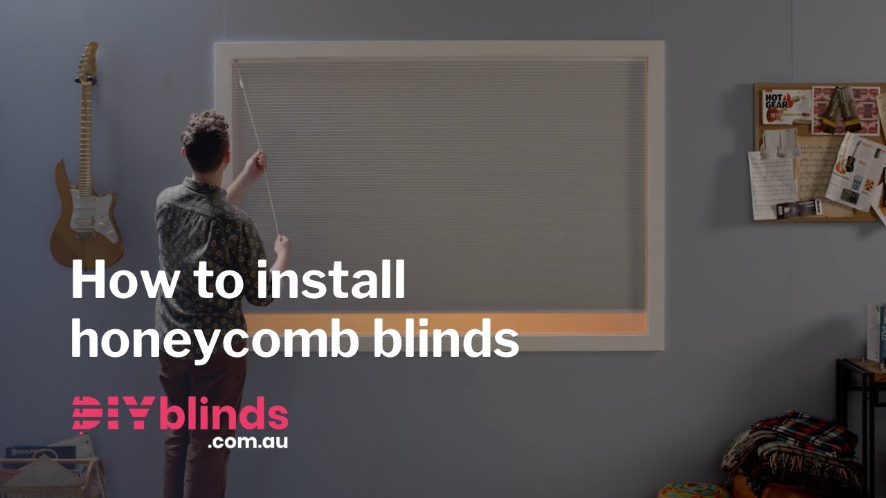 How to Install Honeycomb Blinds - YouTube