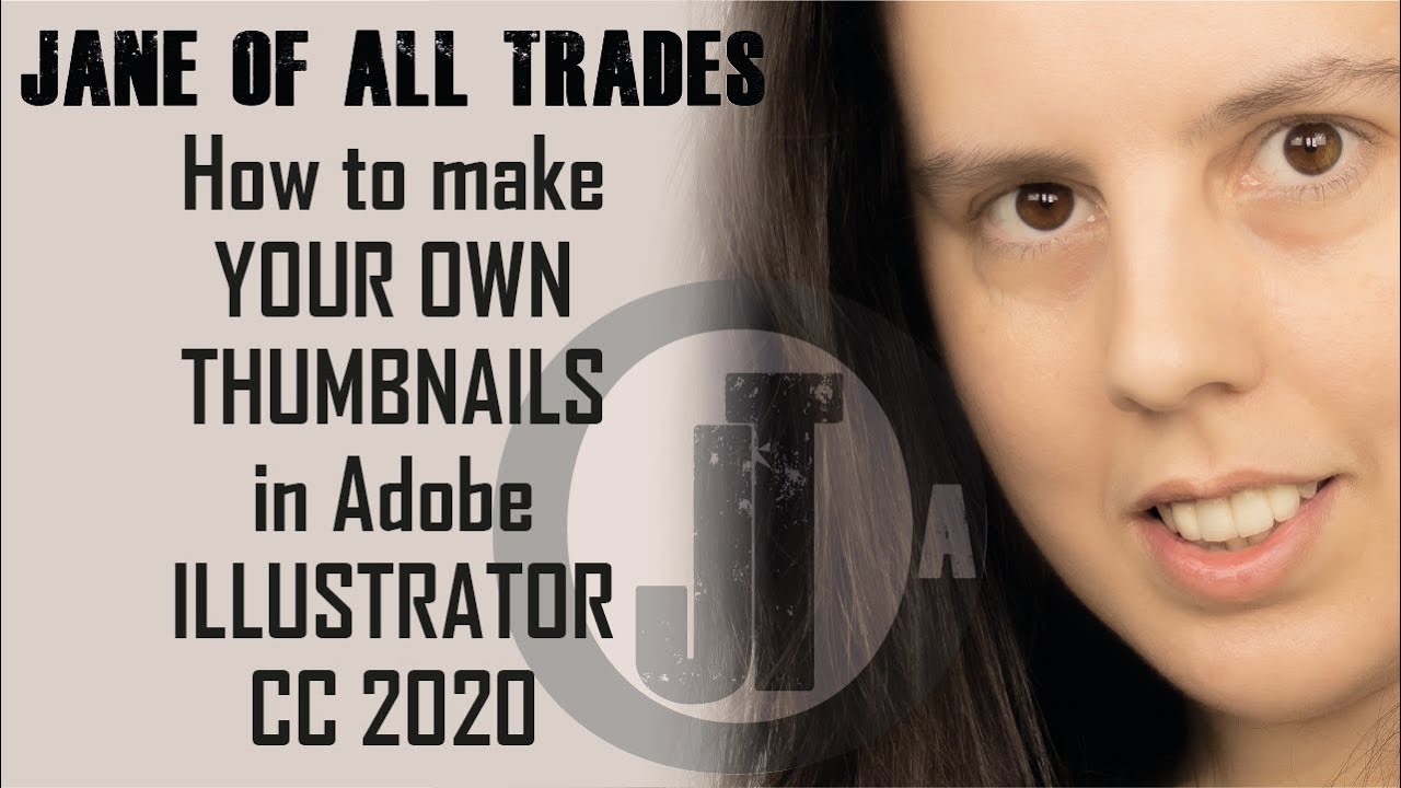 How to create YOUR YouTube THUMBNAILS in Adobe Illustrator CC 2020 ...