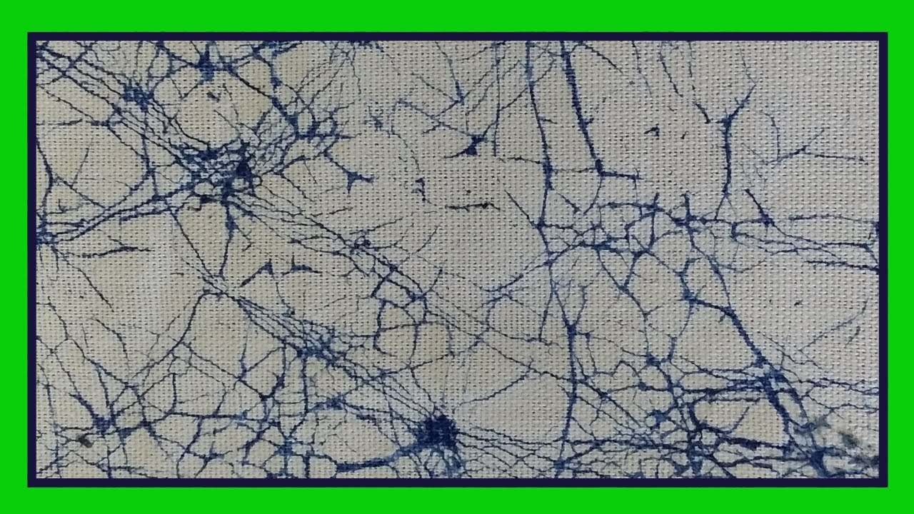 BATIK CRACKLE ON FABRIC Using Starch Resist - YouTube