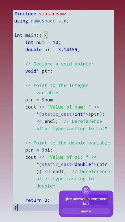 "Void Pointers in C++: Working with Different Data Types" - YouTube