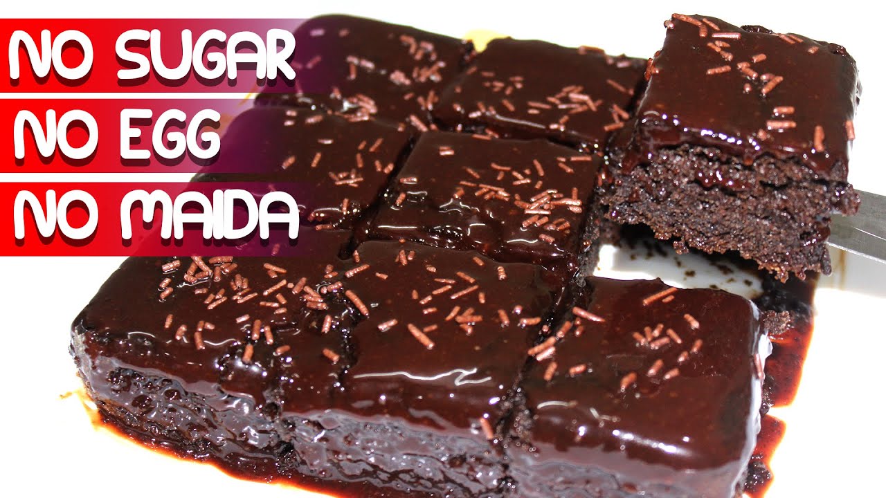 Atta Cake Recipe Without Sugar | With Jaggery | Eggless Whole Wheat ...