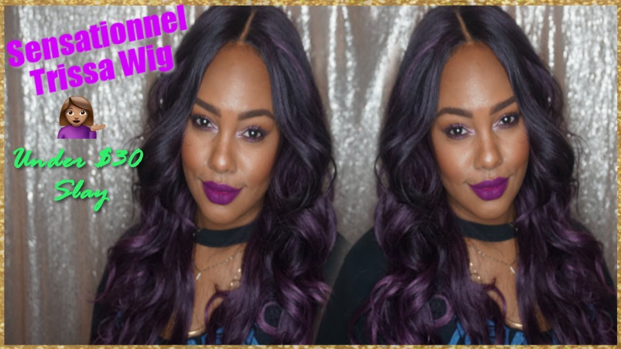 SENSATIONNEL TRISSA WIG LAVENDER | Under $30 Bomb Color & Inches - YouTube