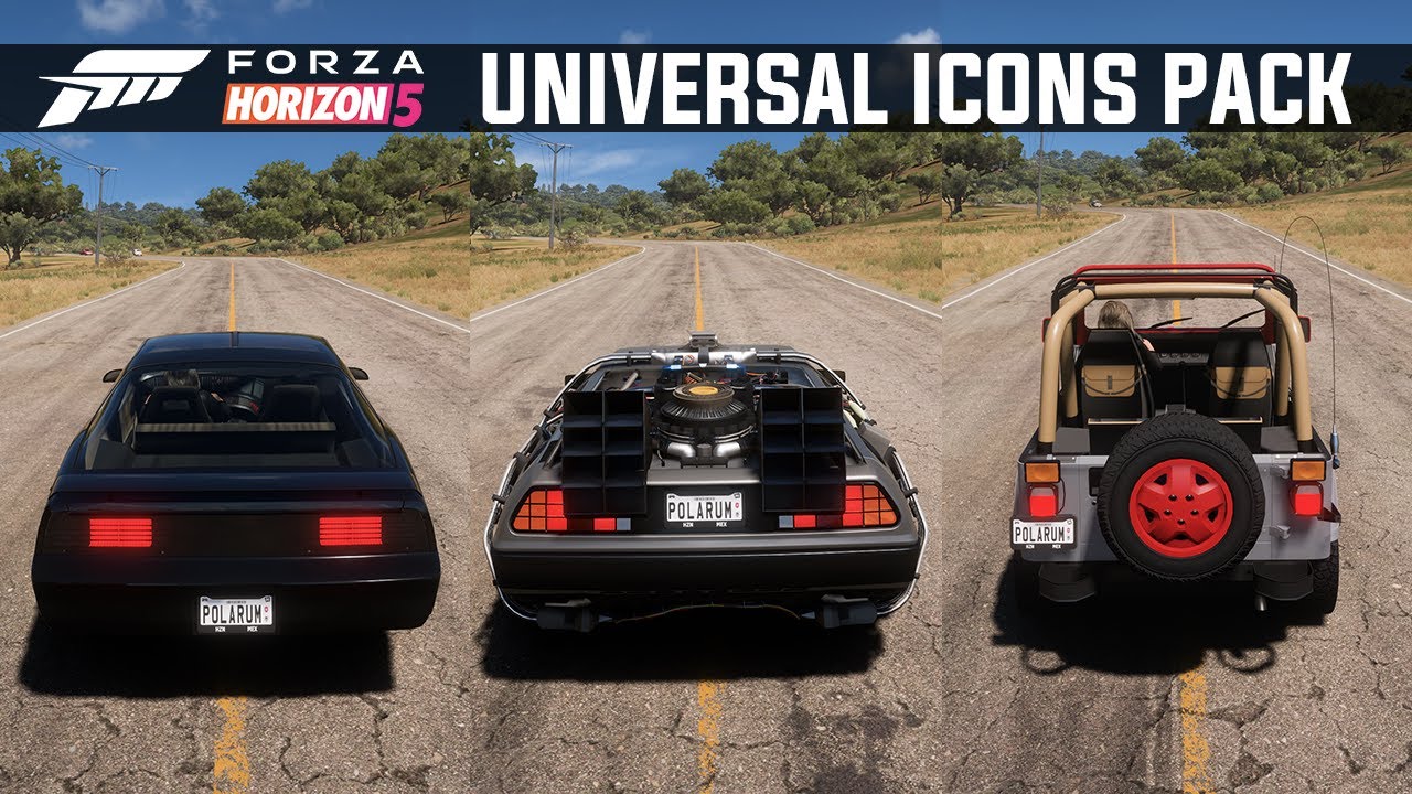Forza Horizon 5 | Universal Icons Car Pack | All 5 Cars - YouTube