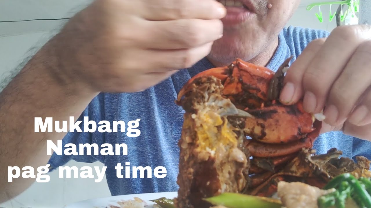 Mukbang Ng Alimango na may aligi with Tokwat Baboy at Ensaladang paco ...