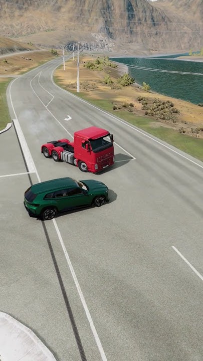 Realistic Highway Car Crashes #001 | BeamNG Drive - YouTube