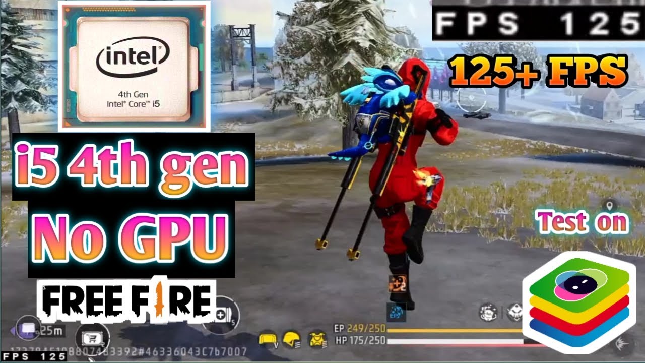 FREE FIRE On i5 4th Gen NO GPRAPHIC CARD test 120 fps #freefire - YouTube
