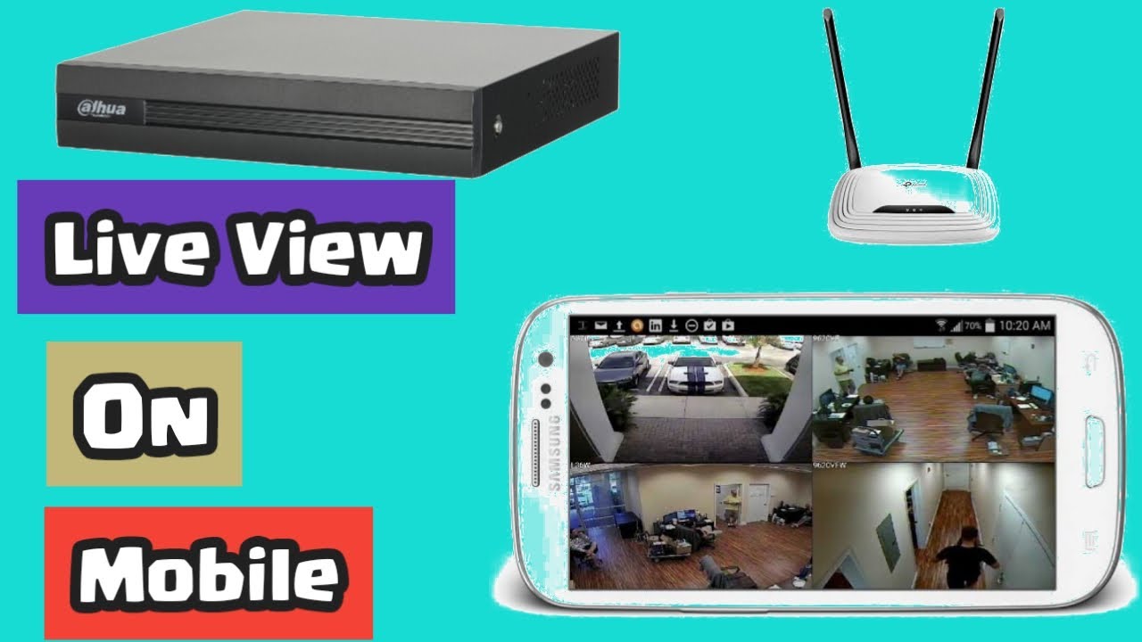 Dahua CCTV Live View On Mobile !! How to Online DVR NVR - YouTube