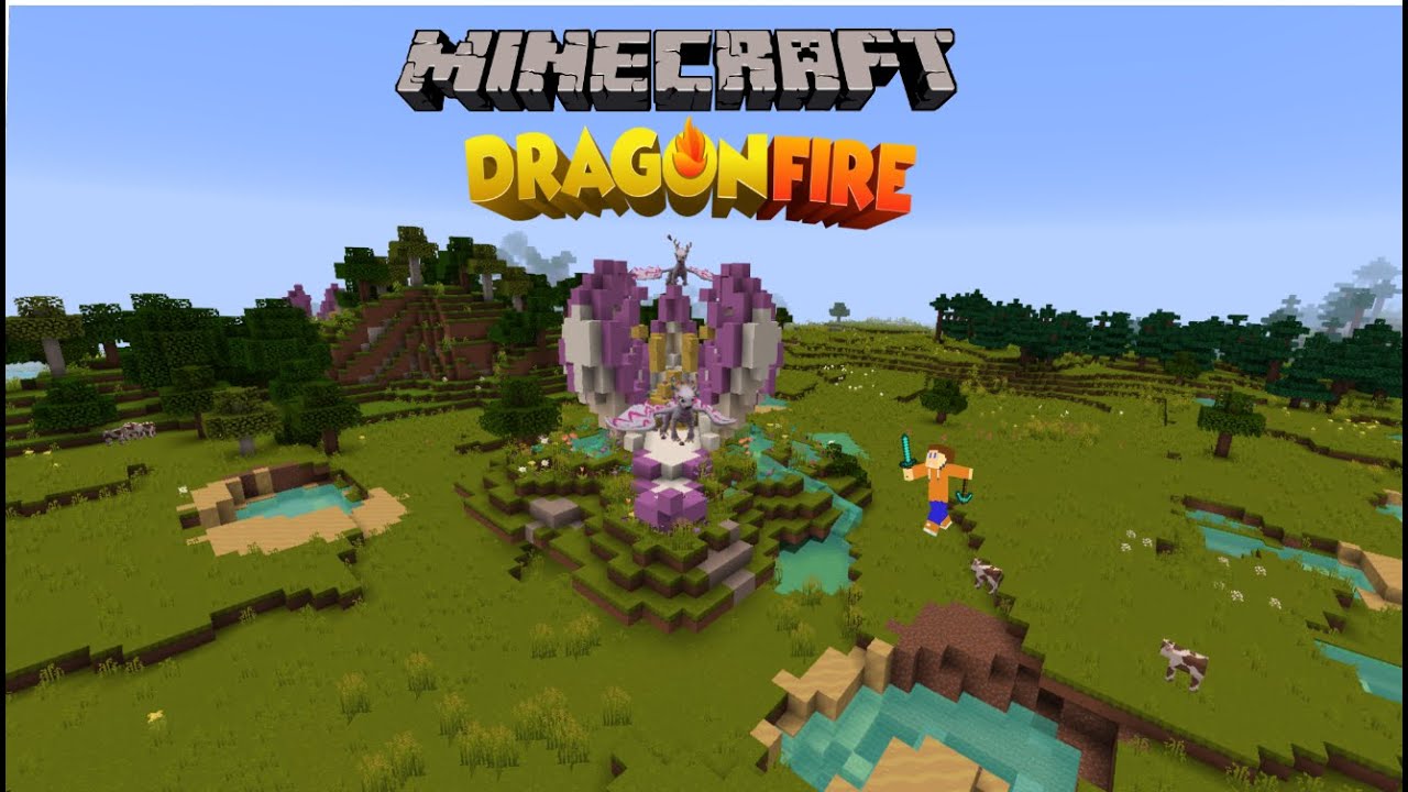MINECRAFT DRAGON FIRE WE FOUND A LOTUS DRAGON EGG!!!!! - YouTube