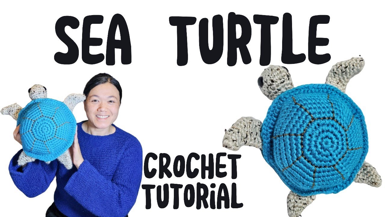 How to Crochet a Sea Turtle for Beginners! Easy Amigurumi Pattern ...