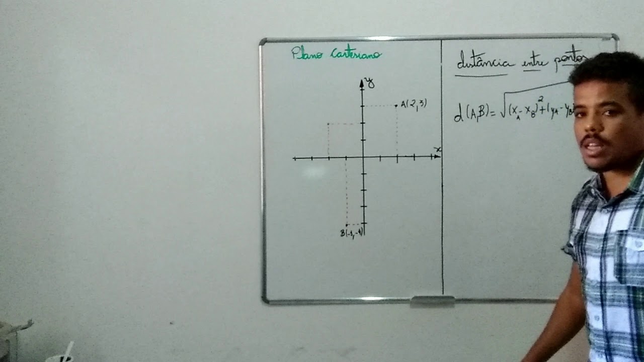 Distância entre pontos, comprimento de segmento de reta - YouTube
