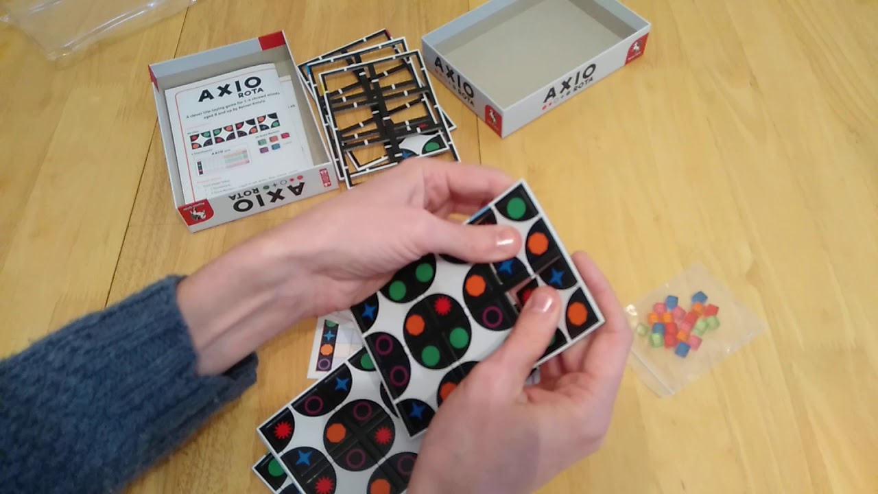 Axio Rota board game unboxing * Amass Games * abstract strategy Knezia ...