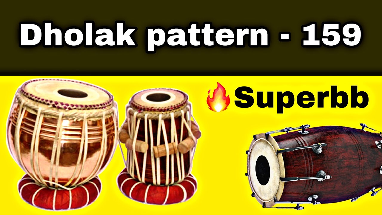 Dholak pattern - 159 | slow bpm par loop jise free use kro dholak track ...