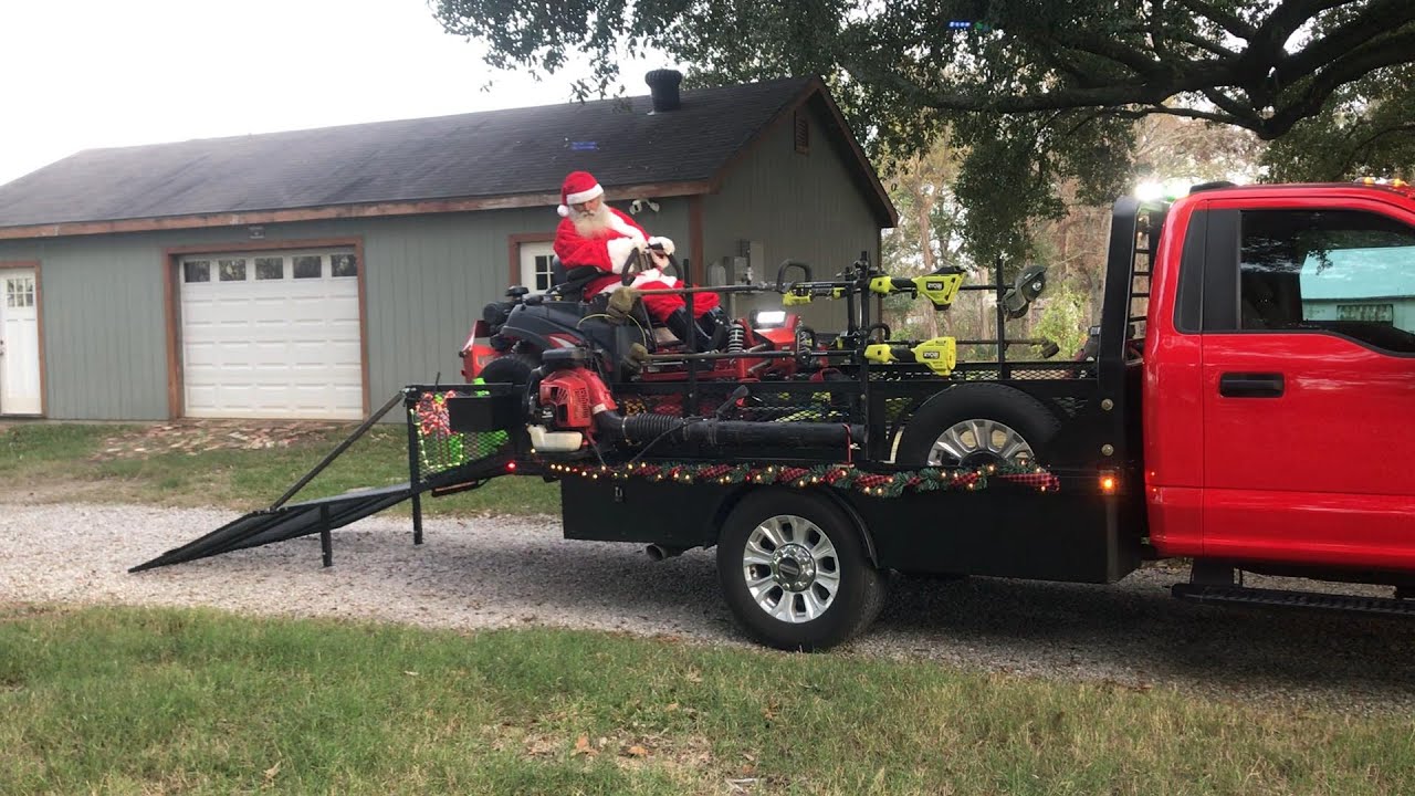 Santa Stole Our Mower - YouTube