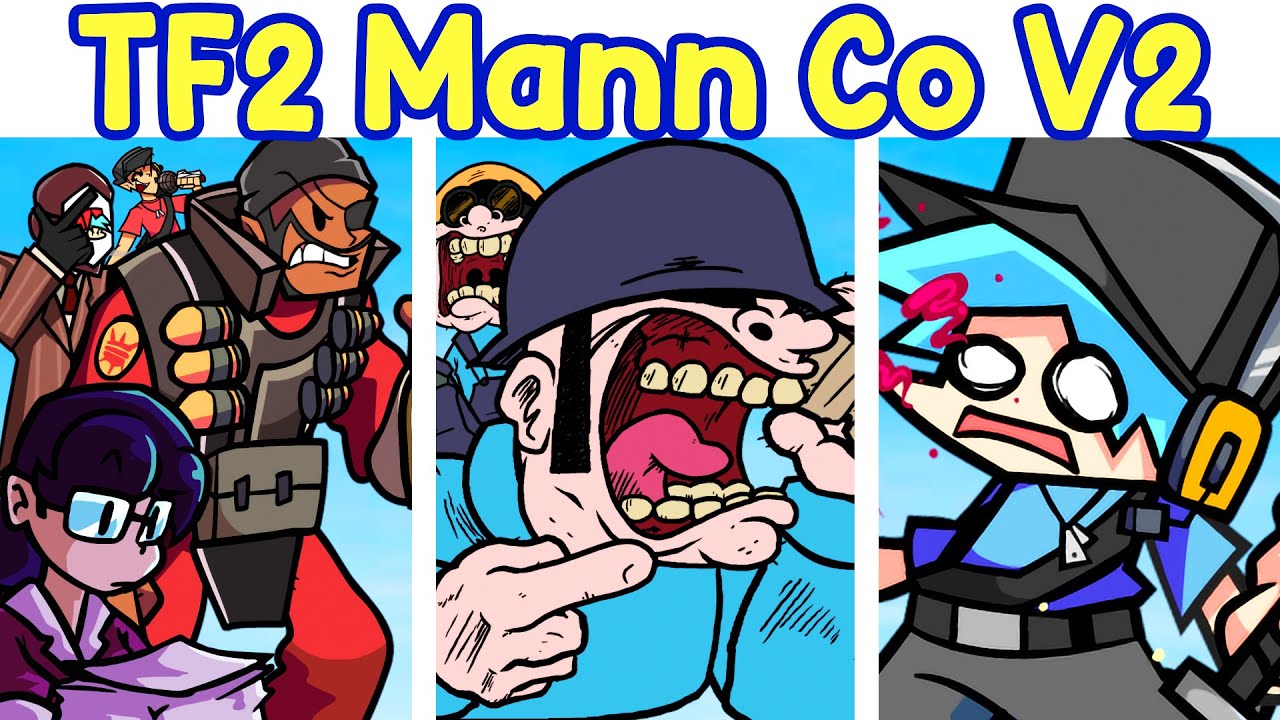 Friday Night Funkin': VS TF2 Mann Co V2 Update FULL WEEK| FNF Mod/Team ...