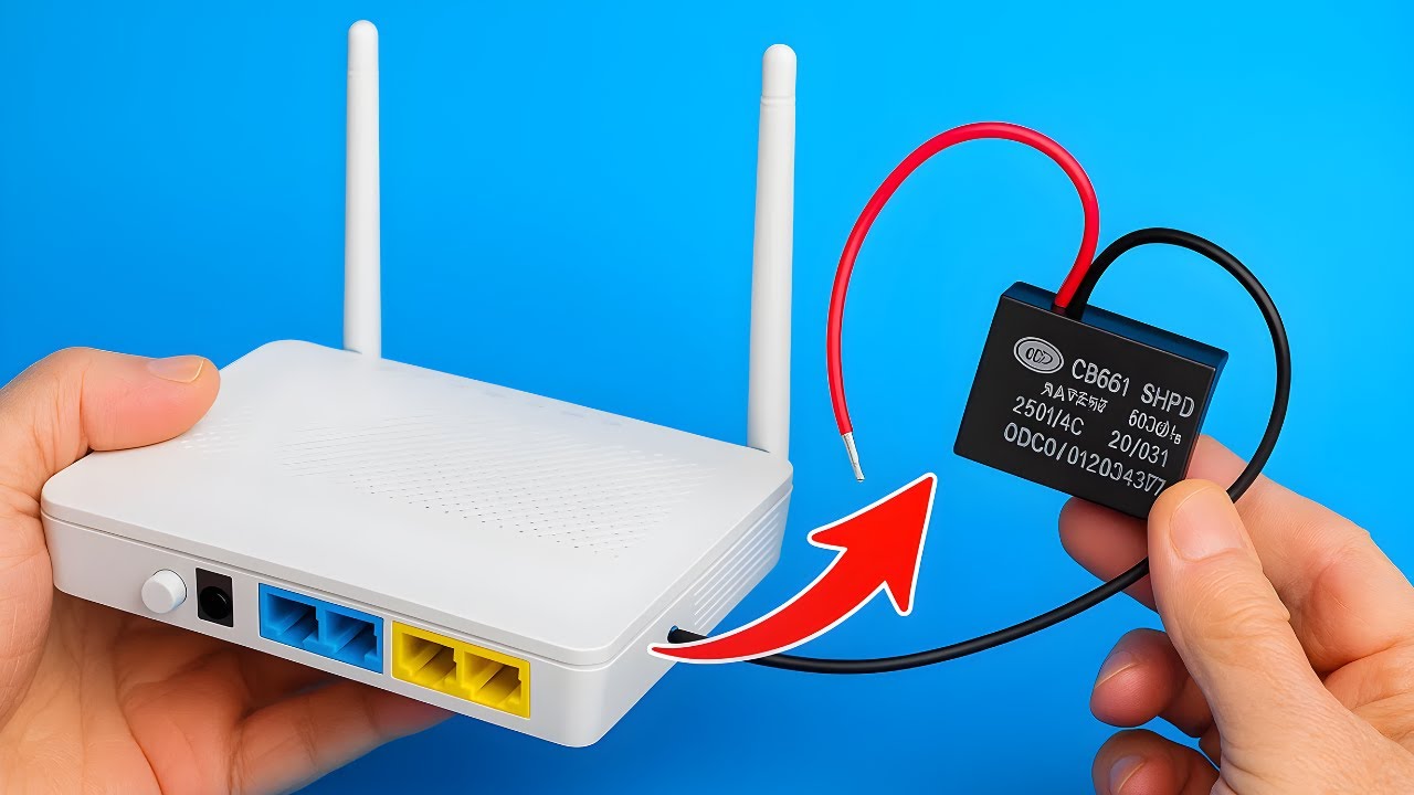 Put a Fan CAPACITOR in Your Wi-Fi Router and Enjoy! - YouTube