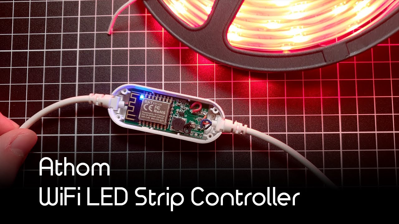 Athom WiFi LED strip controller teardown/test - YouTube
