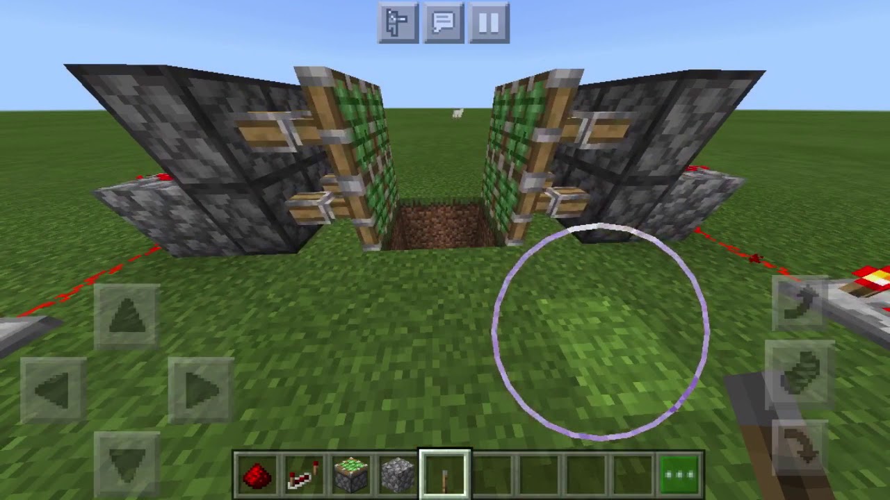 Redstone Minecraft Tutorial Trapdoor - YouTube