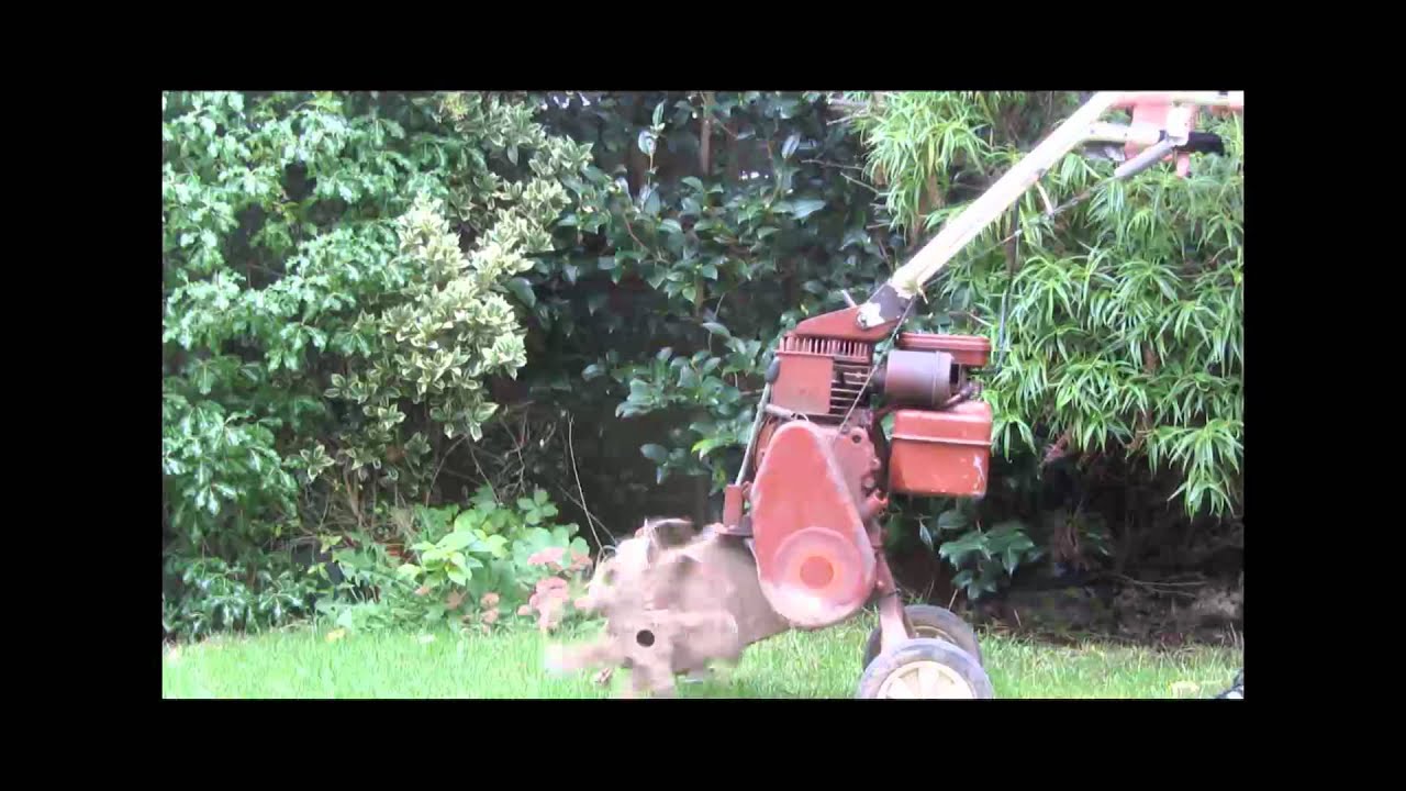 flymo rotorvator briggs and stratton 3hp engine - YouTube