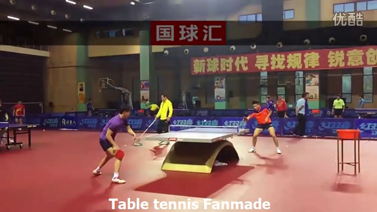 Ma Long Training Forehand Loop - Slow Montion Technique - YouTube
