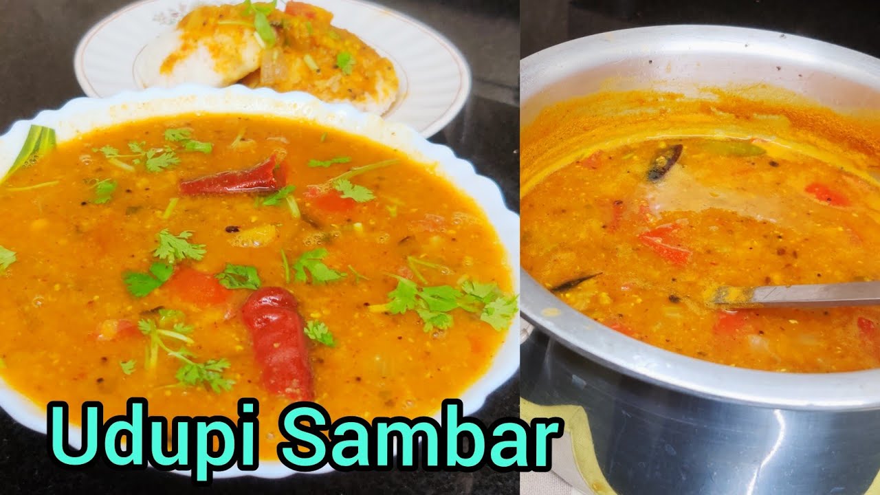 Udupi style sambar | Hotel style idli sambar | மணக்கும் டிஃபன் ...